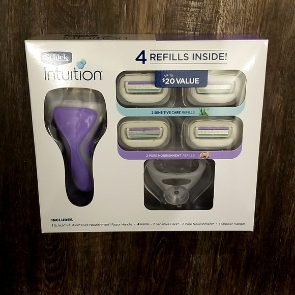 Schick | Bath & Body | New Schick Intuition Razor With 4 Refills And ...